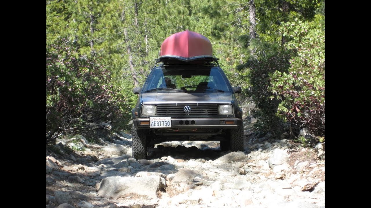 VW Golf Diesel Offroad on Rocky Trail - YouTube