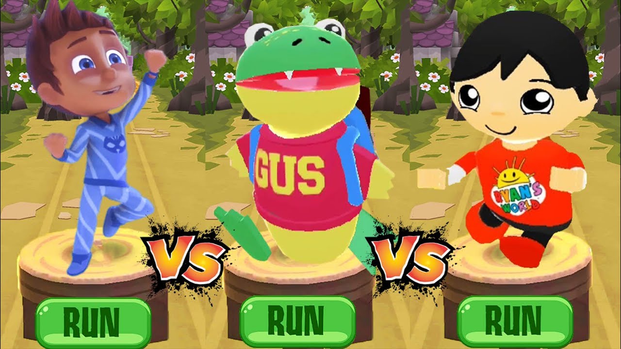 Tag with Pj Masks vs Tag with Ryan vs Tag with Gus - Run Gameplay - YouTube