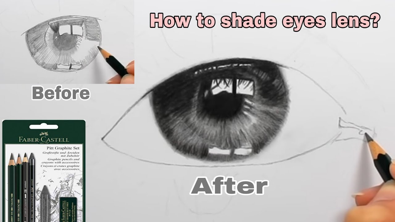 Easy Steps| How to Draw Realistic Eyes Lens | Art Drawing Tutorial ...
