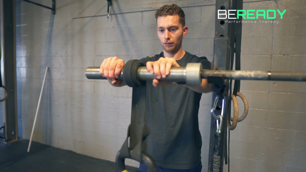 Wrist Flexion + Extension Roll Up with Barbell - YouTube