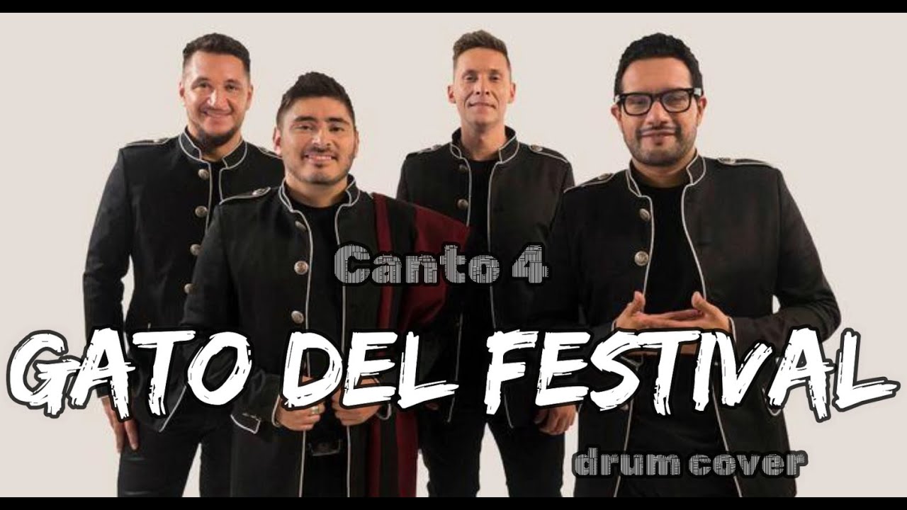 GATO DEL FESTIVAL estilo CANTO 4 drum cover - YouTube