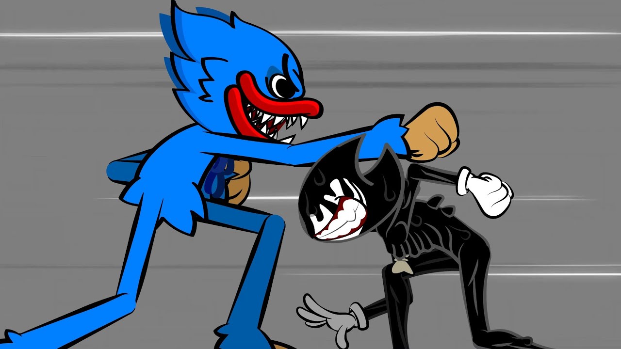 Huggy Wuggy vs Bendy Solo | Poppy Play Time Animation - YouTube