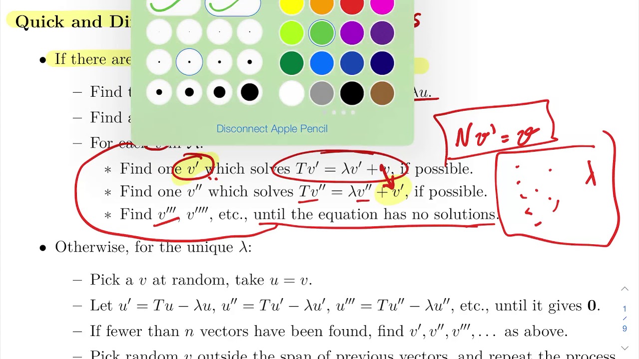 Quick and Dirty Method to find a Jordan basis (multiple eigenvalues ...