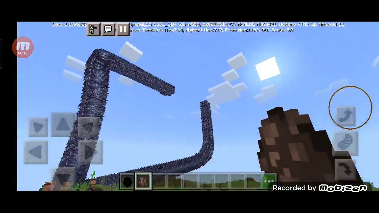 Minecraft Addon Terraria Bosses Devourer of gods - YouTube