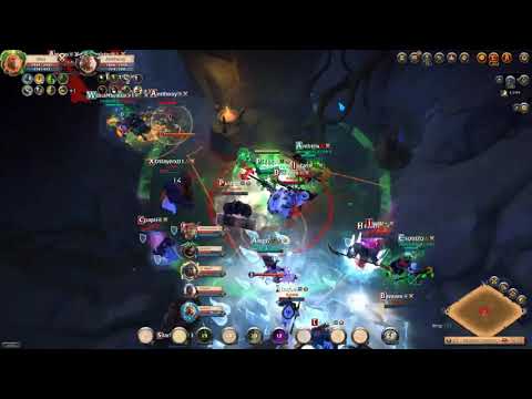 Albion Online | 7 vs 25+ | Open world fight | PVP | PK | POV Healer