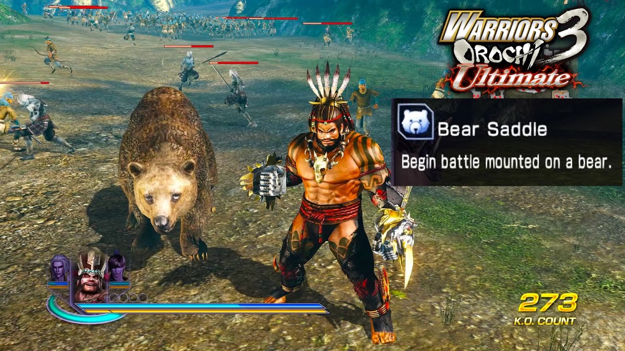 Warriors Orochi 3 Ultimate - How to get Bear Saddle - YouTube