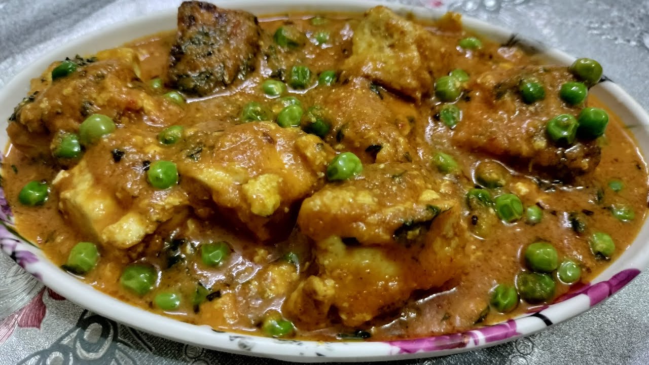 Mutter paneer masala l easy and tastiest l ♥️ #mutterpaneerrecipe - YouTube