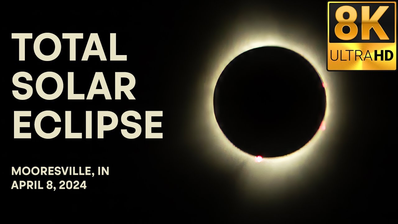2024 Total Eclipse Indiana 8K Timelapse - YouTube
