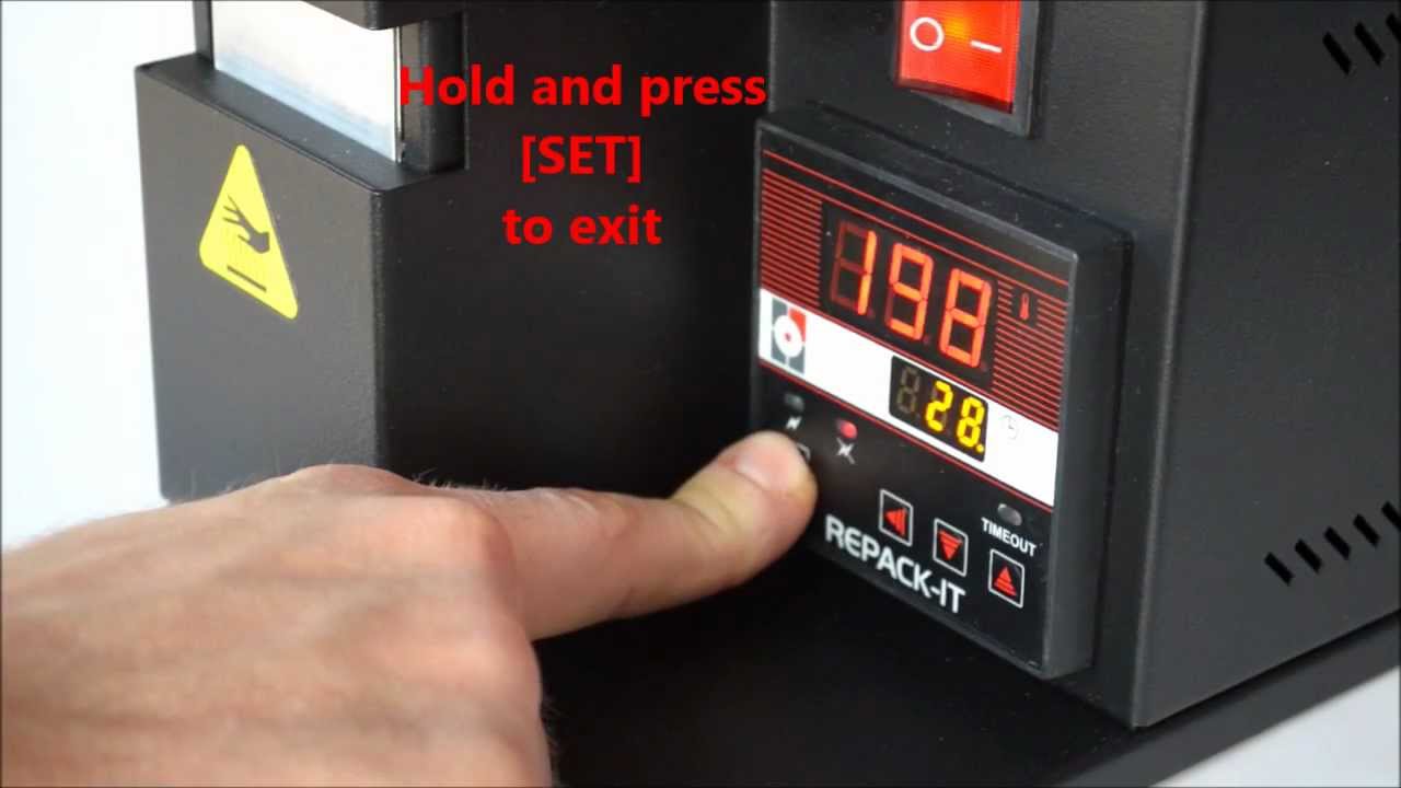 How to re-program the Repack-it 101 overwrapper machine - YouTube