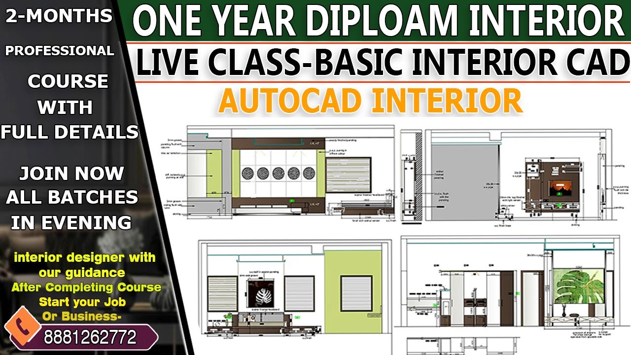 Live Class Architecture Students -(Photoshop Autocad 2D Plan Render ...