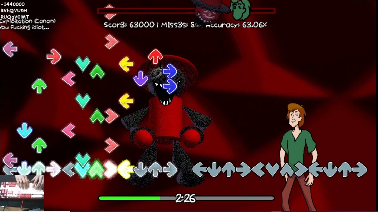 [FNF]EXPLOITATION BUT 12KEYS CLEAR!!! (no mod chart) - YouTube