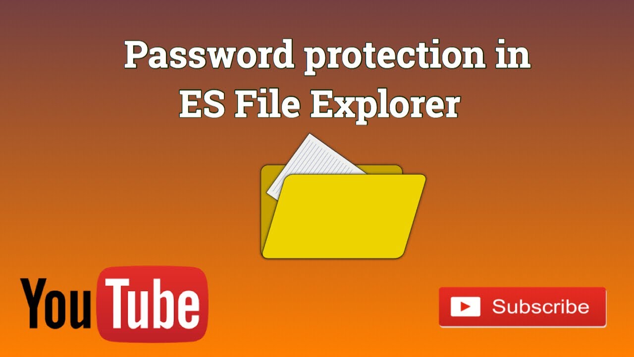 ES File Explorer Tutorial - How to password protect ES File Explorer - YouTube