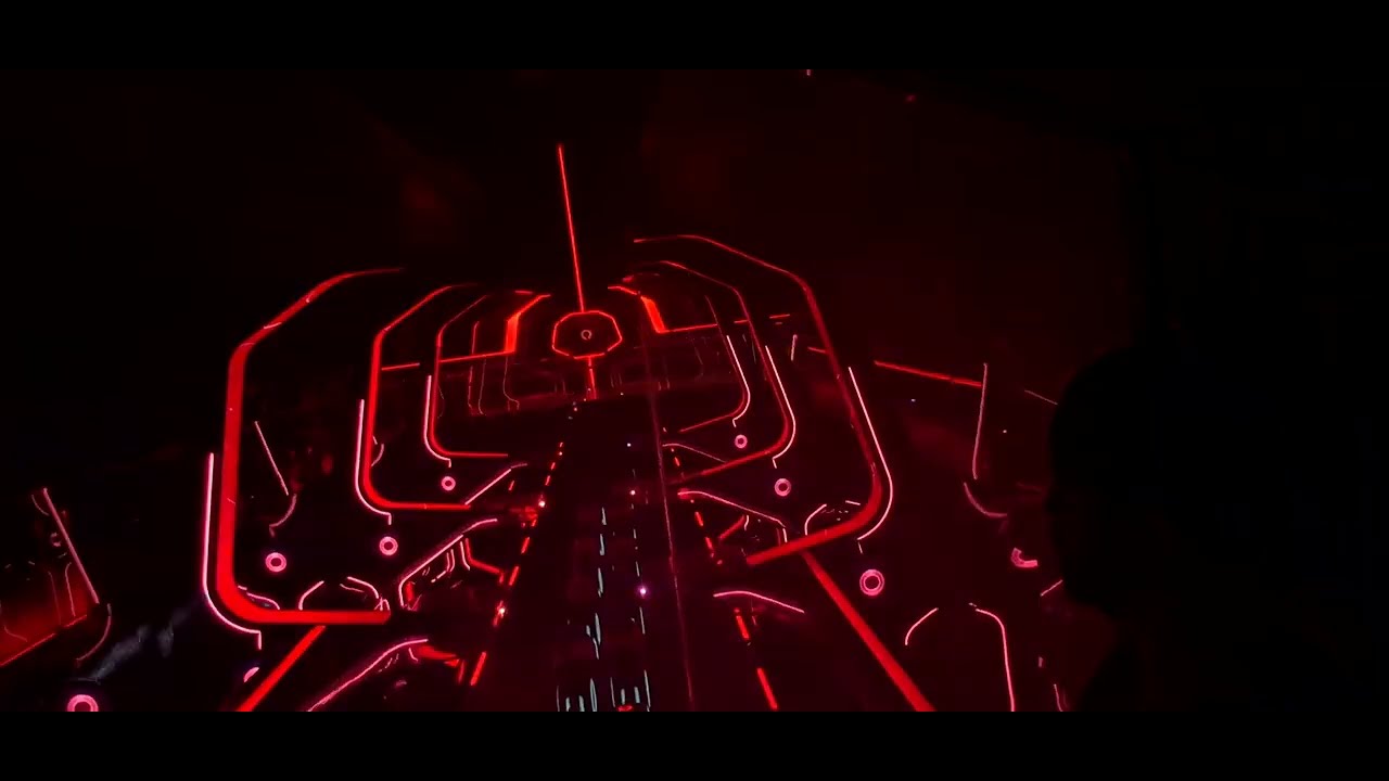 Tron Lightcycle Run Digitizing room Ares overlay - YouTube