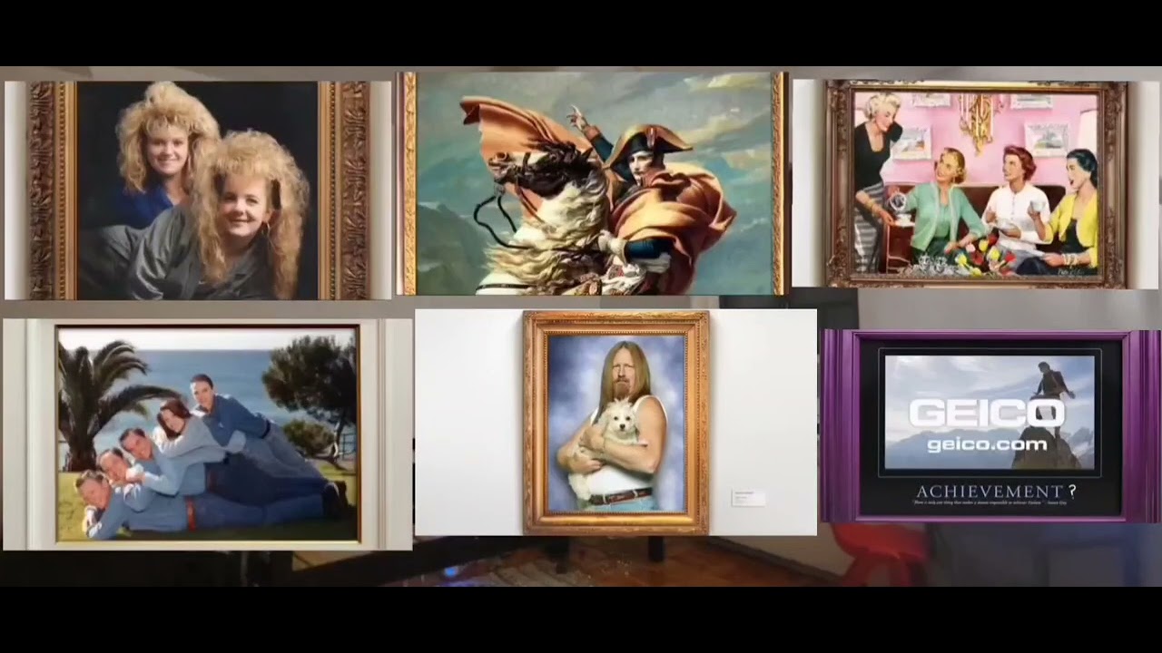 all geico portraits gallery at the same time nineparison commercial 3 ...