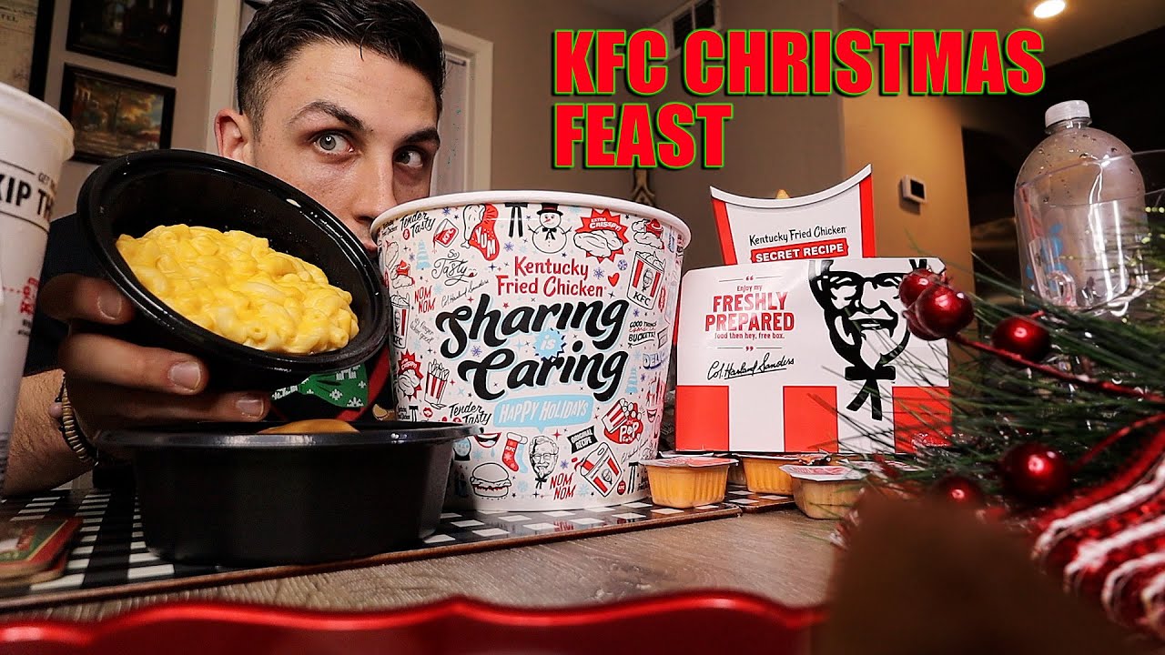 KFC CHRISTMAS BUCKET FEAST CHALLENGE "+8,000 Calorie CHEAT DAY" Vlog ...