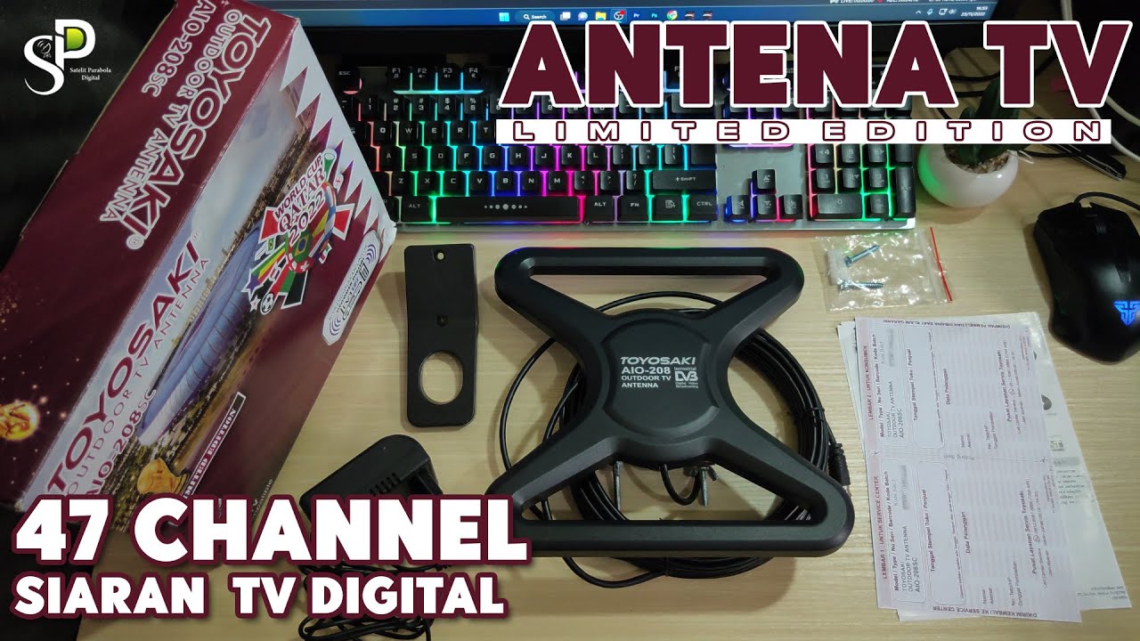 Antena Tv Digital Special Piala Dunia 2022 Qatar | Review Antena Toyosaki AIO 208SC - YouTube
