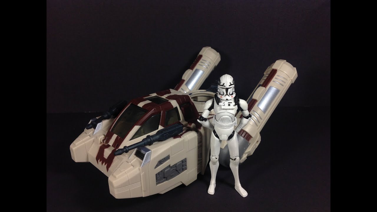 Y-Wing Scout Bomber w/ Clone Pilot Warthog - Review - YouTube