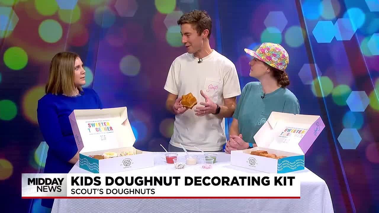 Scout's Doughnuts presents kids doughnuts decorating kit - YouTube