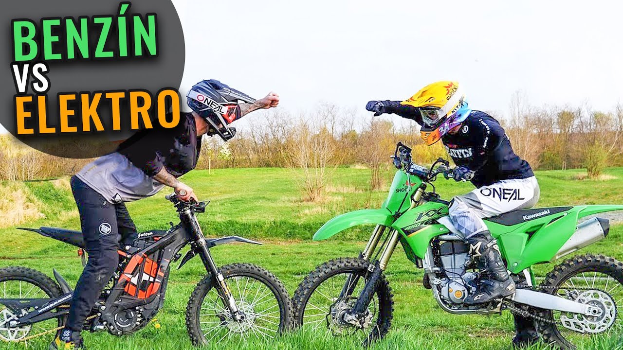 SUR-RON VS. KAWASAKI 450! BENZÍN VS. ELEKTRO! - YouTube