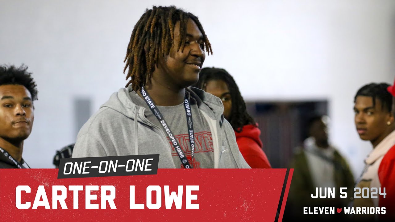 Carter Lowe feeling at home at Ohio State, preparing for senior season - YouTube