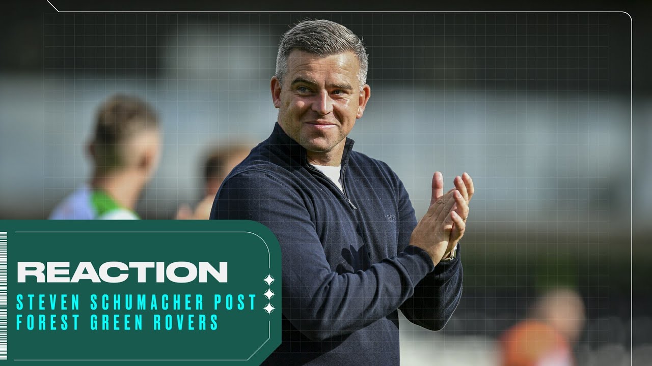 Reaction | Steven Schumacher Post Forest Green Rovers - YouTube