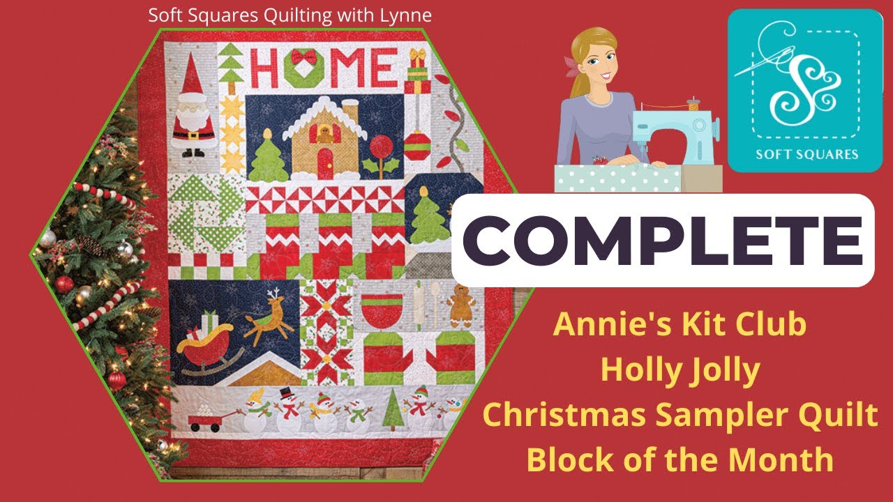 The Holly Jolly Quilt is finished! This is a Block of the Month thru ...