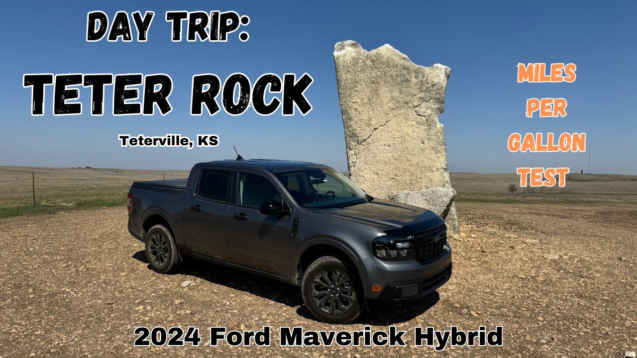 Day Trip: Teter Rock, Teterville, KS with Ford Maverick MPG Test - YouTube