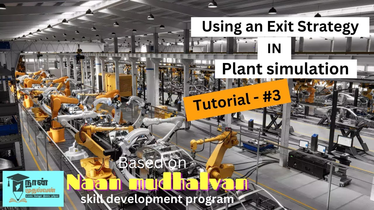 Using an Exit strategy || Tecnomatix Plant Simulation #03|| digital ...