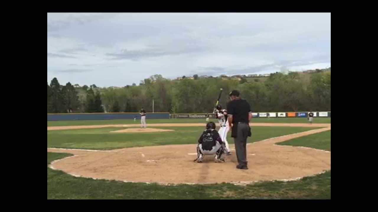 John Mook Baseball Varsity HomeRun - March 2015 - YouTube
