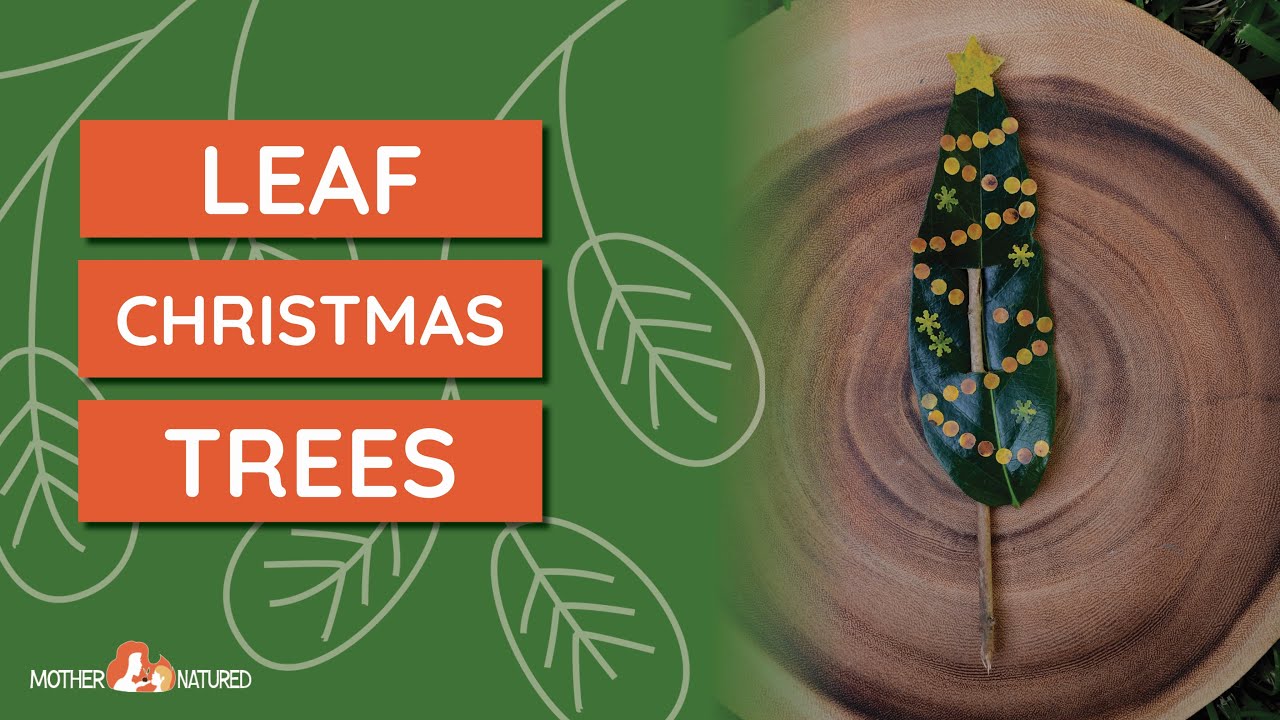 LEAF CHRISTMAS TREE Nature Craft - YouTube