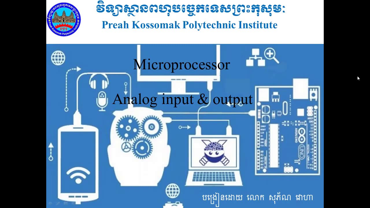 Microprocessor analog input and output part4 - YouTube