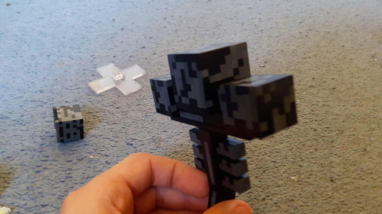 Minecraft wither boss figure - YouTube