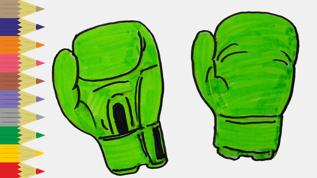 How to Draw Boxing Gloves - Step By Step Drawing For Beginners #drawing ...
