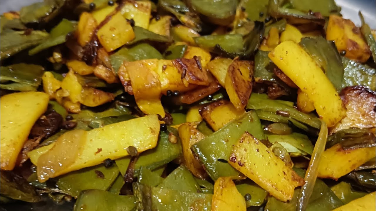 Simba Aloo bhaja /Flat beans bhaja recipe in odia style 😍😍 - YouTube