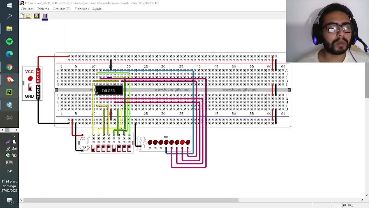 funcionamiento integrados 74LS85,74LS83A,74LS181 - YouTube