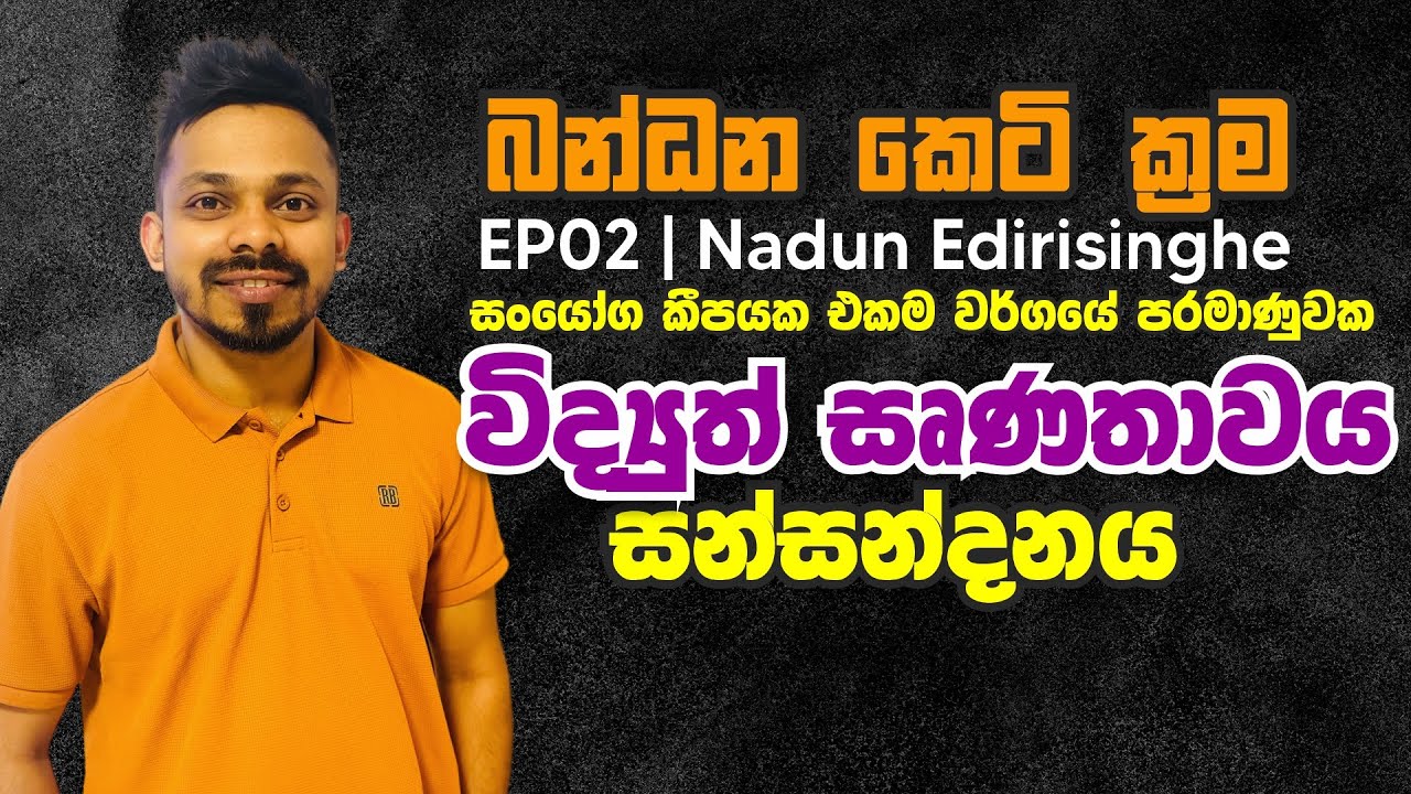 වරදින්නෙ නැතිව විද්‍යුත් සෘණතාවය සන්සන්දනය කරමු! | Nadun Edirisinghe ...
