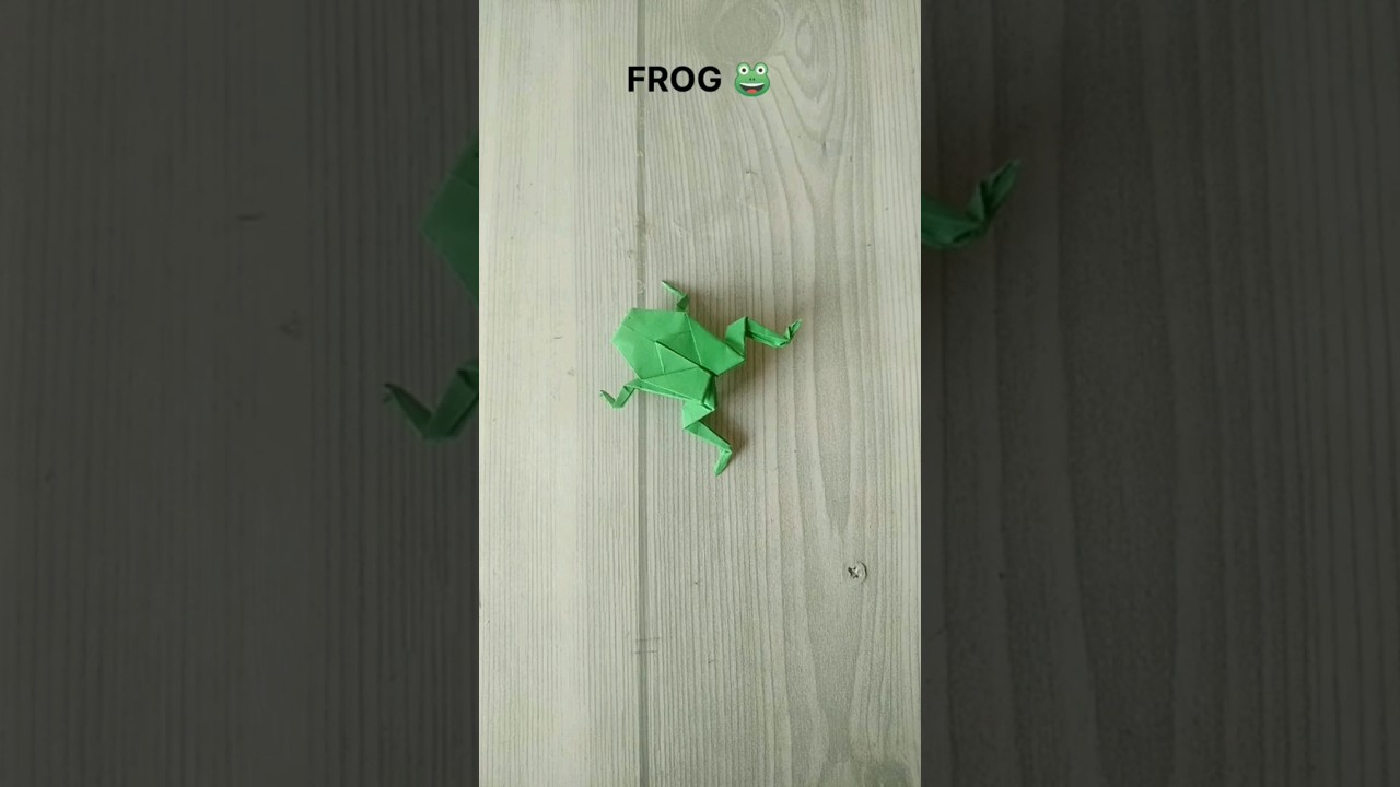 FROG ORIGAMI| HOW TO MAKE FROG CRAFT STEP BY STEP FOLDING| ART - YouTube