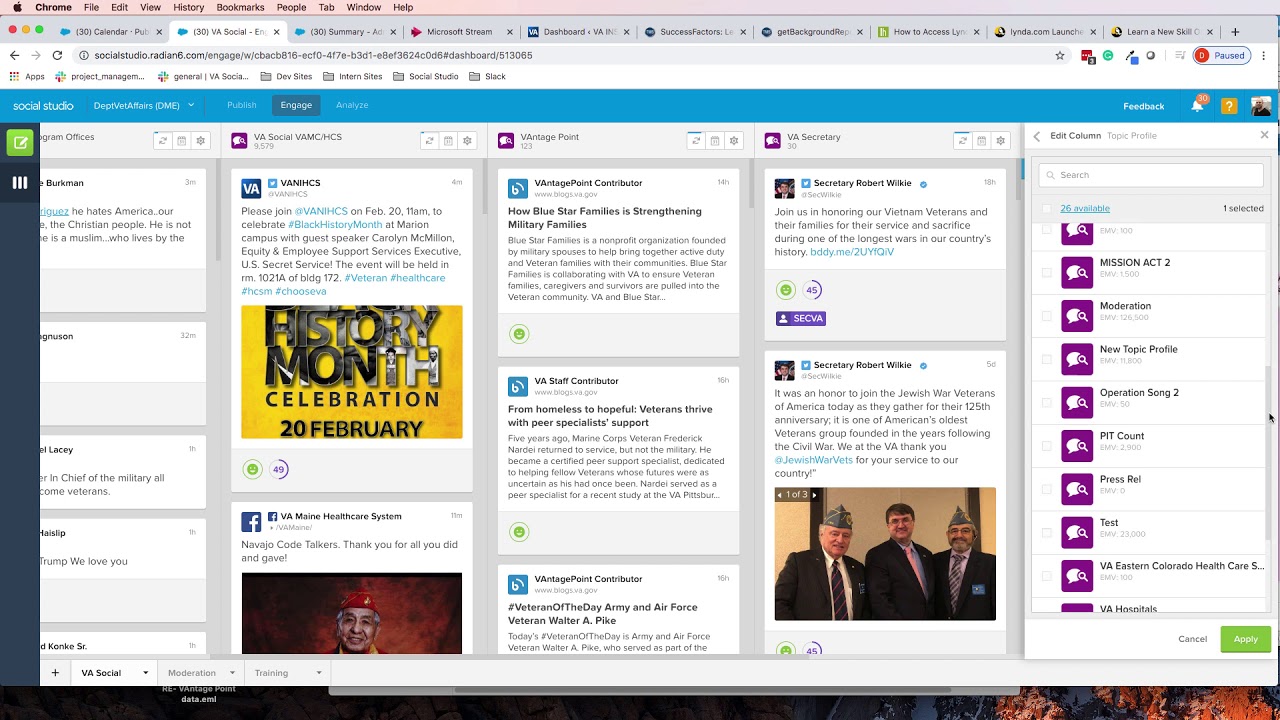 How to engage with a Twitter account in Social Studio | Social Studio ...