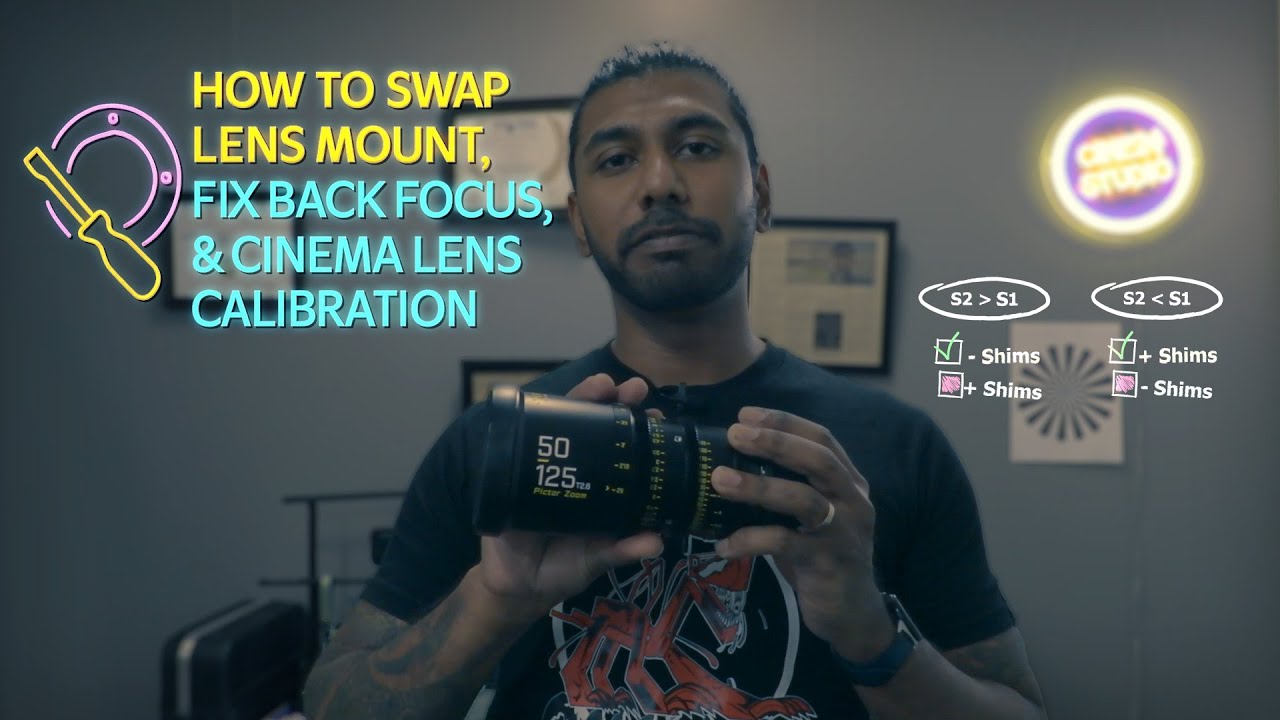 How to Swap Lens Mount, Fix Back Focus, & Cinema Lens Calibration (DZO ...