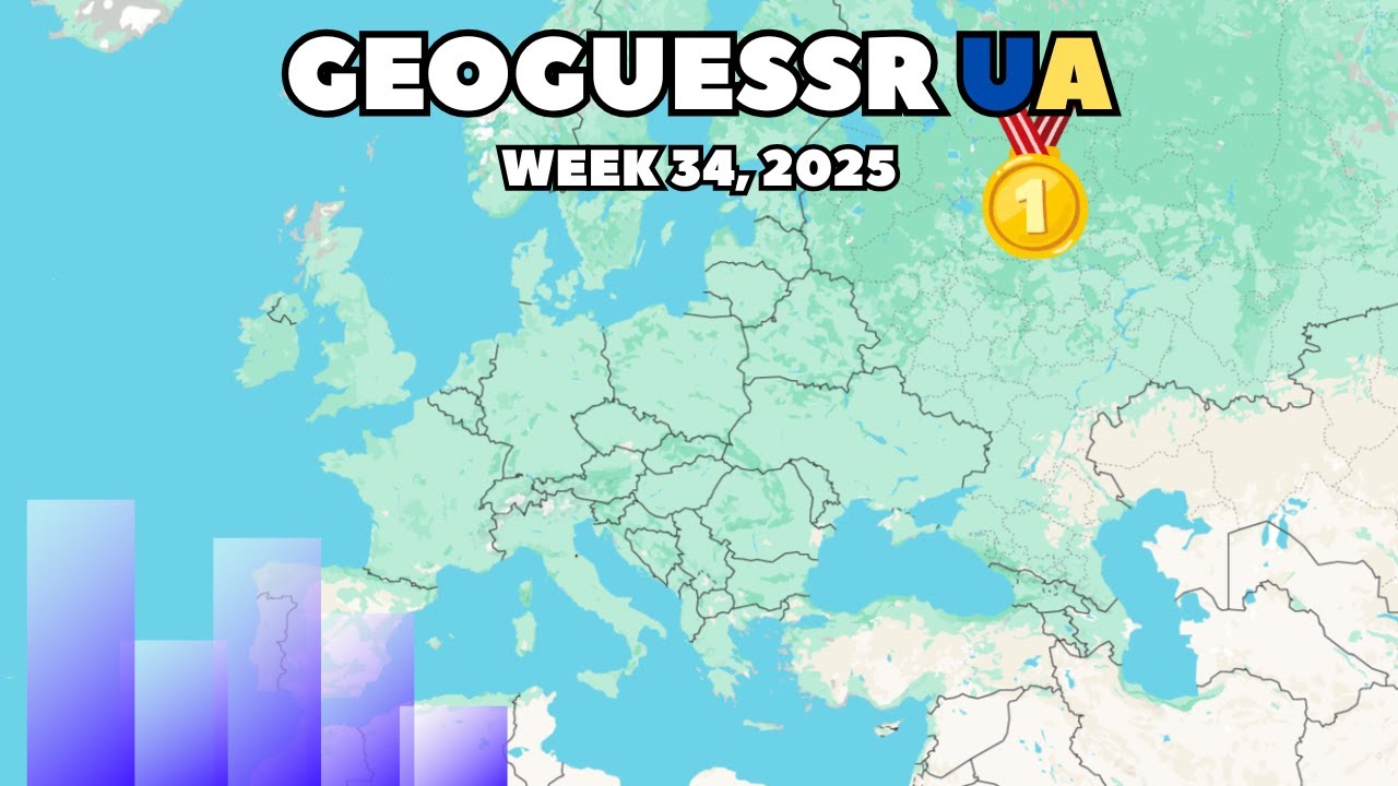 GeoGuessr UA — Daily Challenge | Bar Chart Race | Week 34, 2025 - YouTube