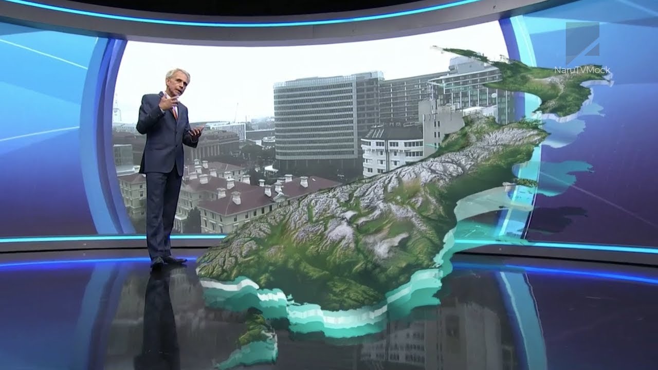 TVNZ: 1 NEWS at 6 - AR Weather Graphics [20th February 2018] - YouTube