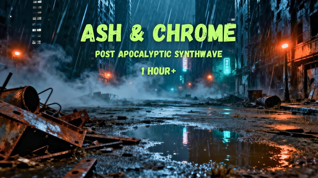 Fallout Inspired Ambience ☢️ "Ash & Chrome" Post-Apocalyptic Synthwave ...