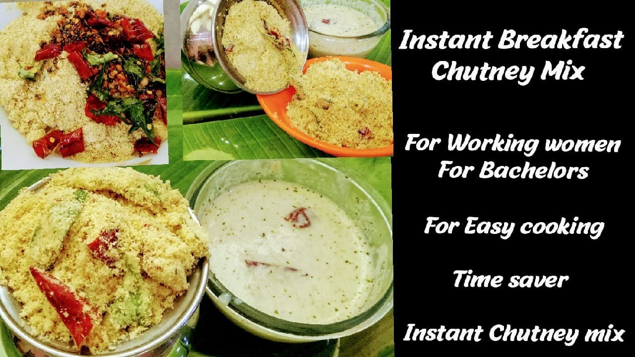 Instant Chutney Mix for Breakfast || Instant Chutney Mix || How to Make ...