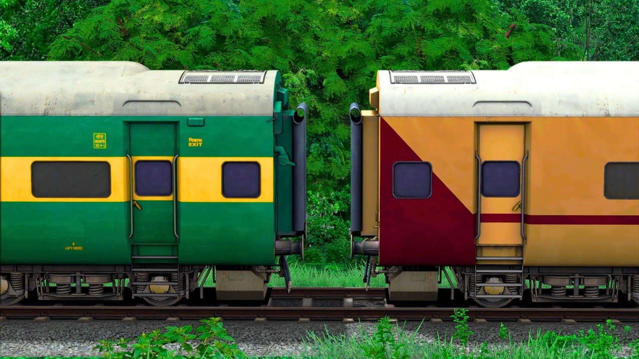 ICF UTKRISHT COUPLING ICF GARIBRATH COACH | BUMPY RAILROAD Train ...