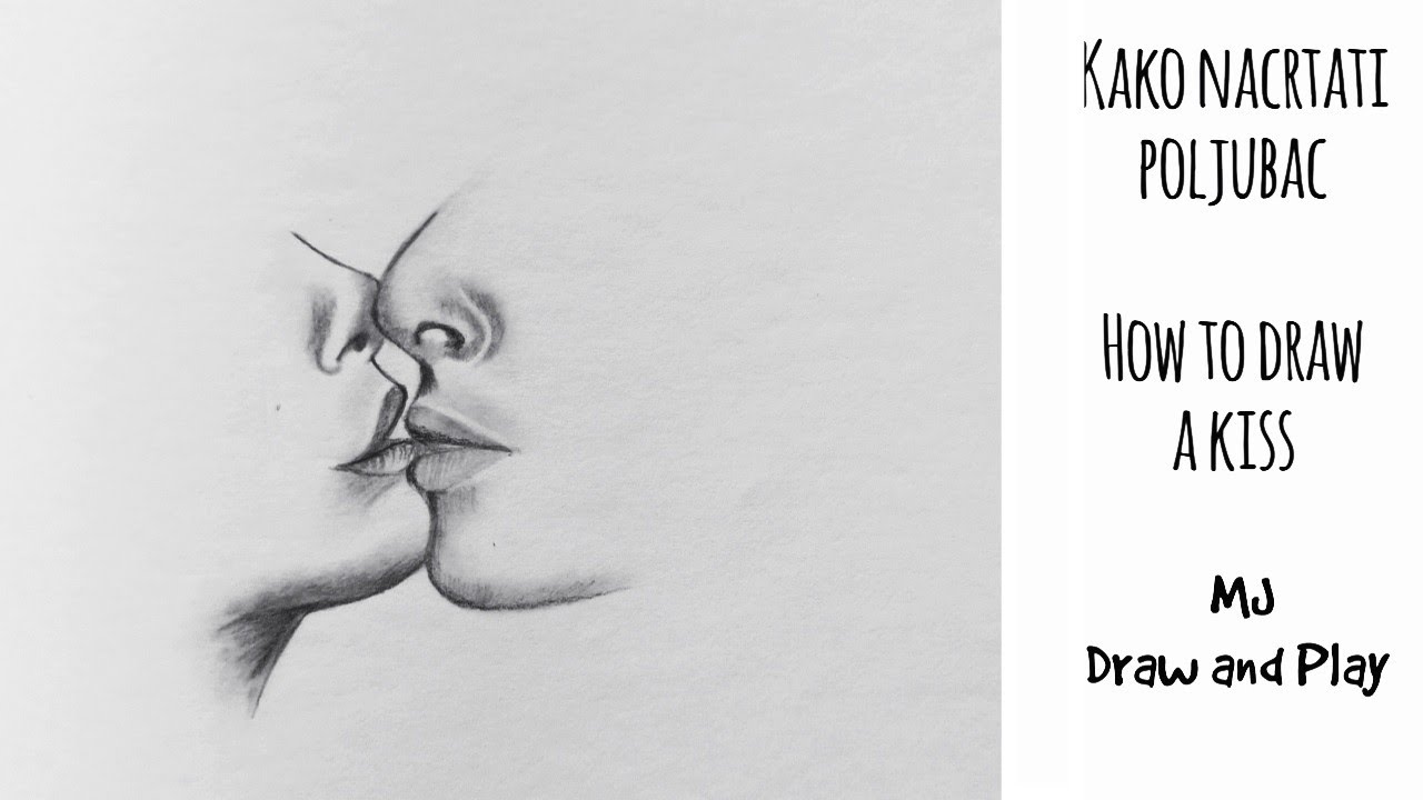 Kako nacrtati poljubac - How to draw a kiss - YouTube