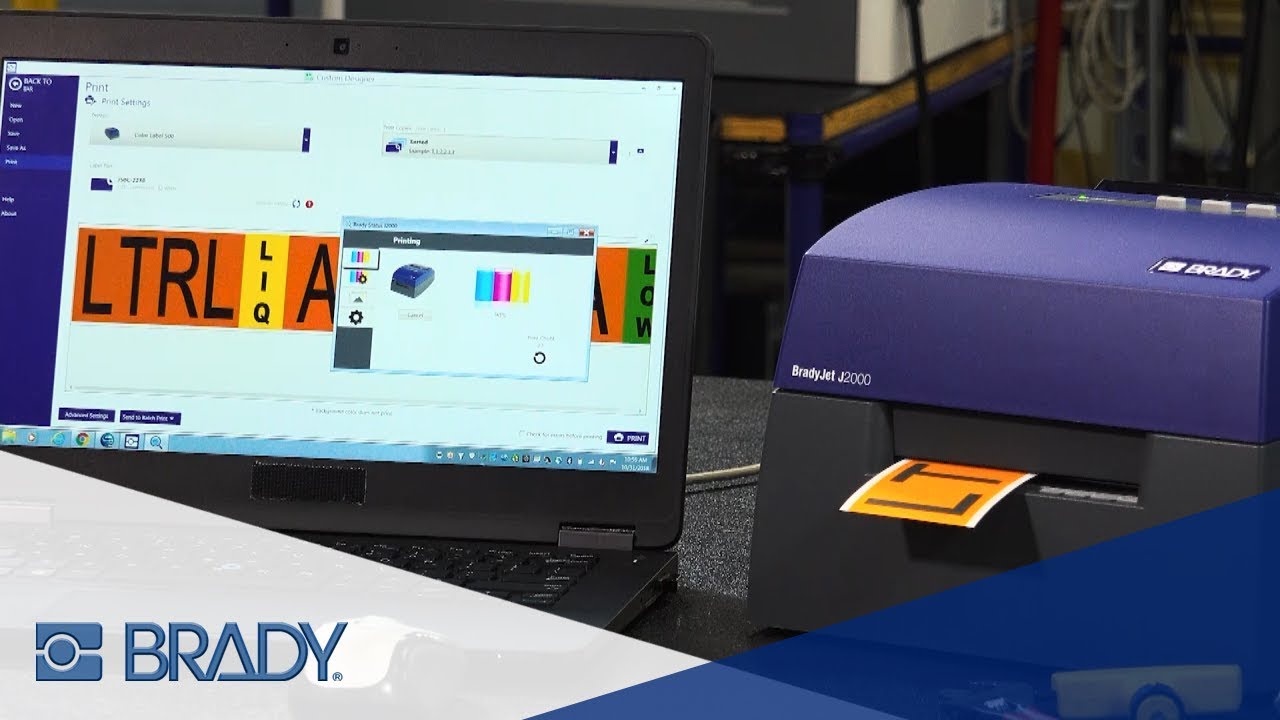 BradyJet J2000 Printer | Safety & Facility Identification Overview - YouTube