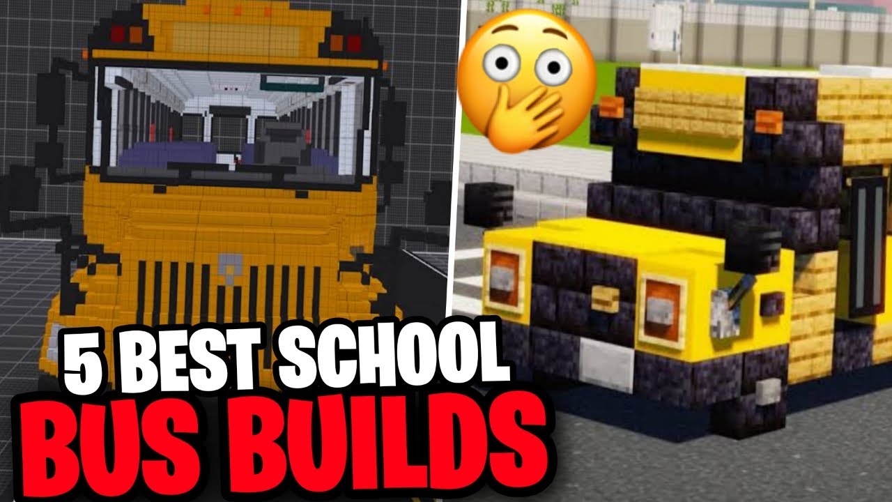 5 BEST MINECRAFT SCHOOL BUS BUILDS! (1080P HD) - YouTube