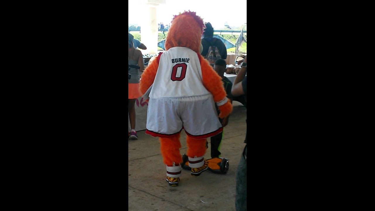 Team Mascot Burnie from Miami Heat - YouTube