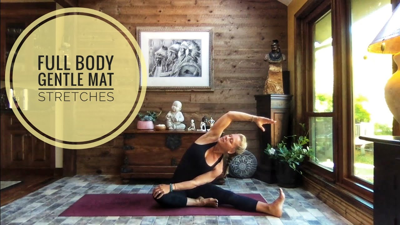 15 Min 💛 Whole Body Gentle Mat Stretches - YouTube