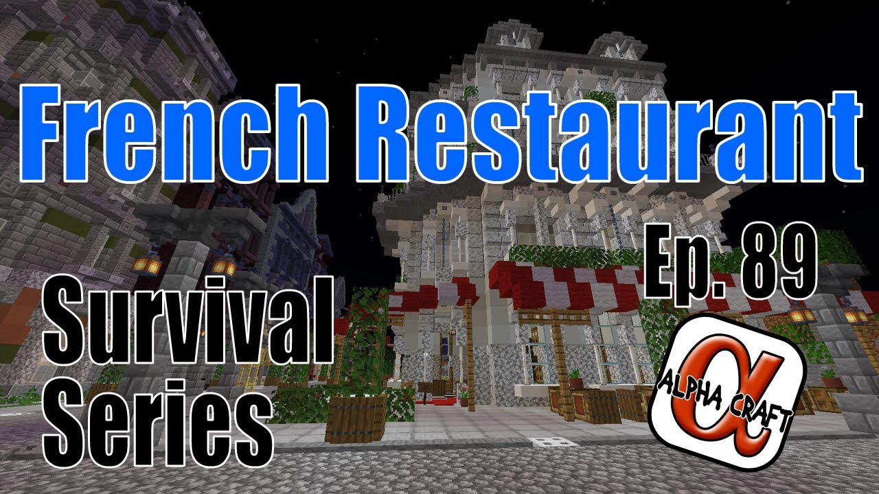 Minecraft Survival LETS PLAY: The French Restaurant on AlphaCraft Ep89 ...